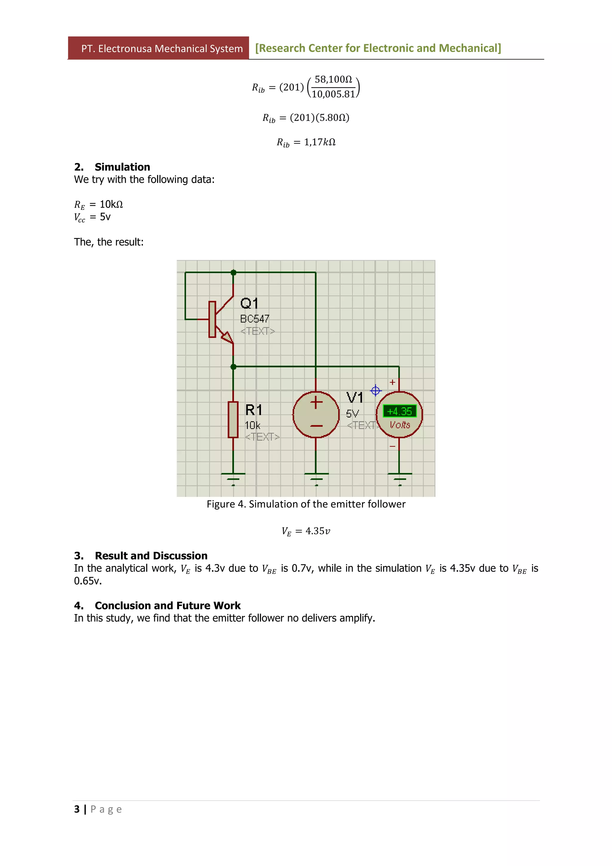 The Emitter Follower | PDF | Consumer Electronics | Technology & Computing