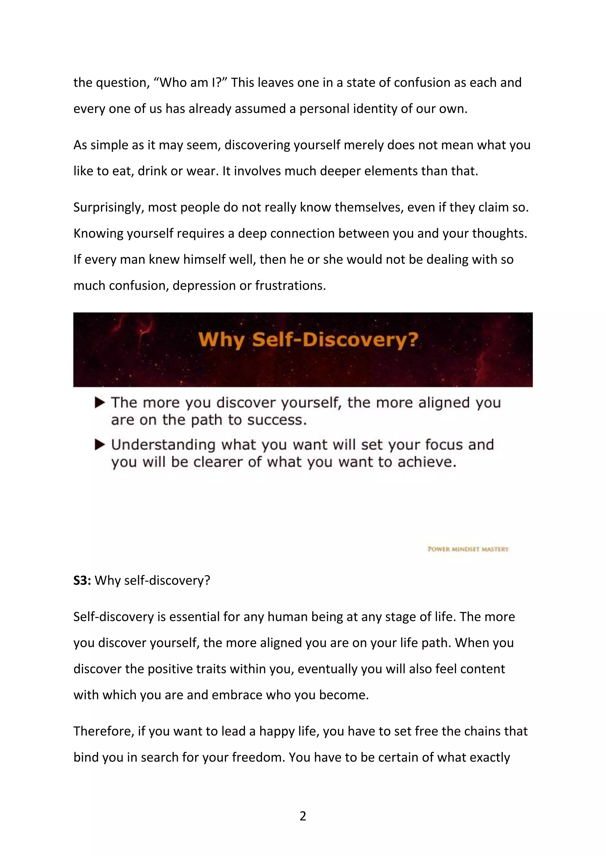 01 the path of self discovery | PDF