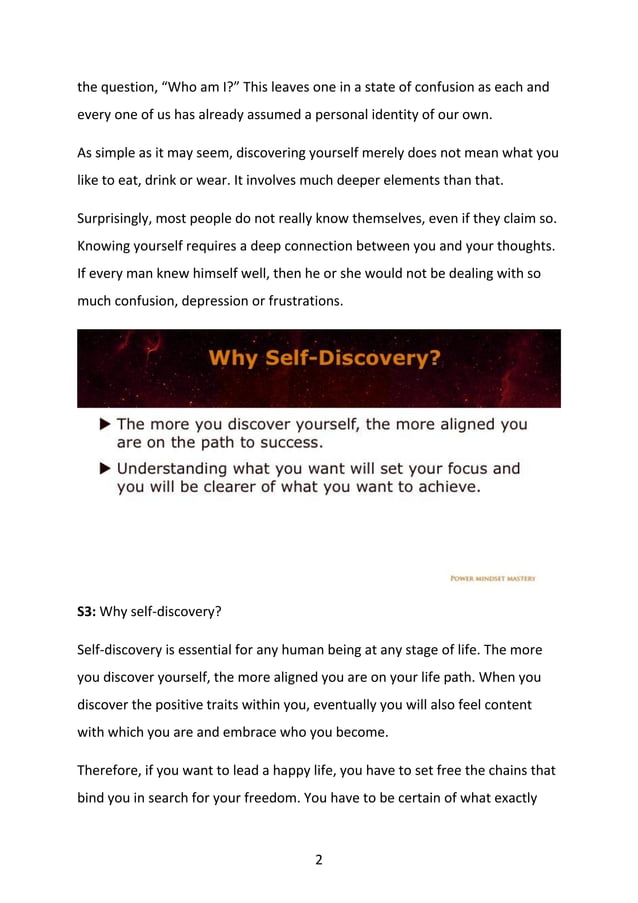 01 the path of self discovery | PDF