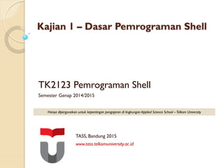 01 tk2123 - pemrograman shell-2 | PPT