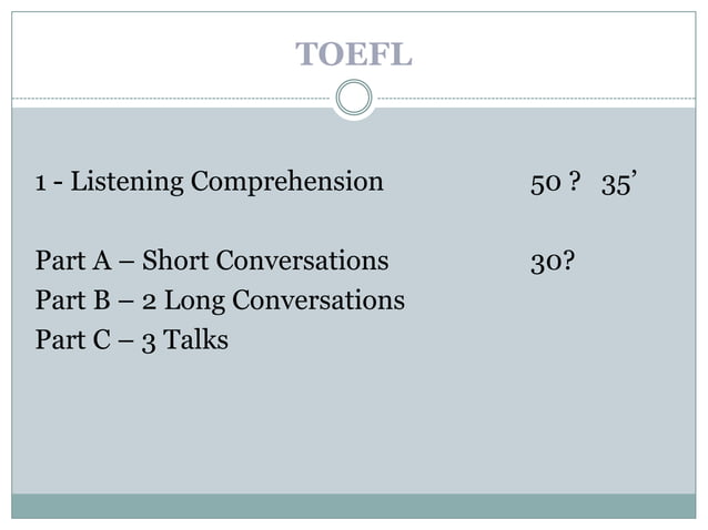 01 toefl exam - structure | PPT