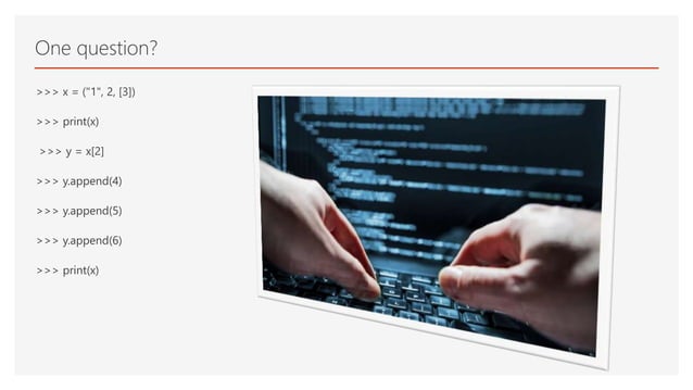 An Introduction to Tuple List Dictionary in Python | PPTX