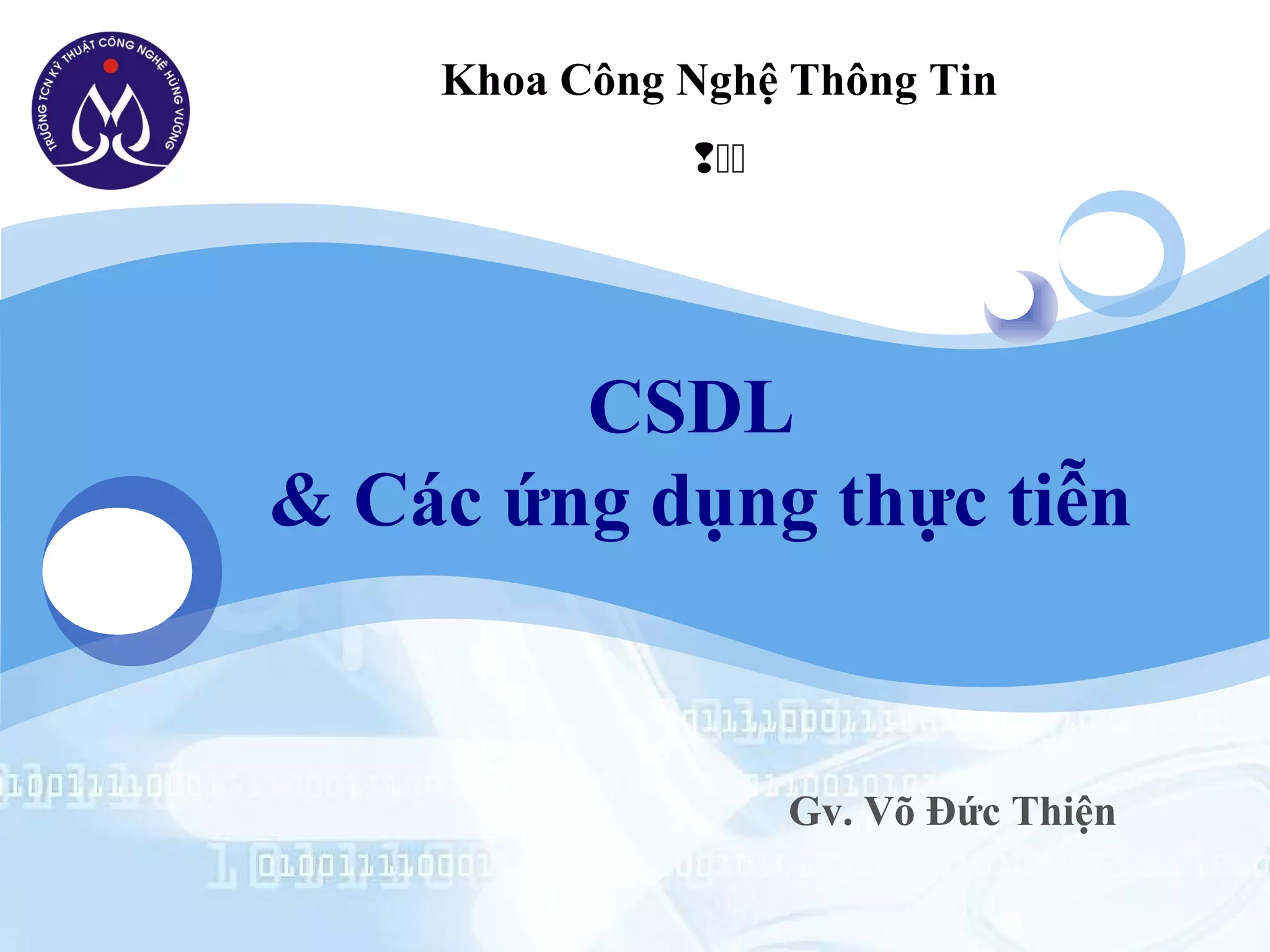 01. ung dung csdl | PPT