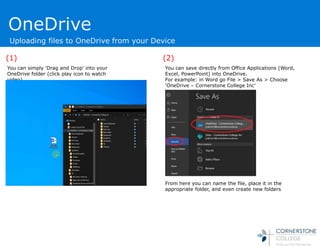 01 uploading files to one drive | PPT
