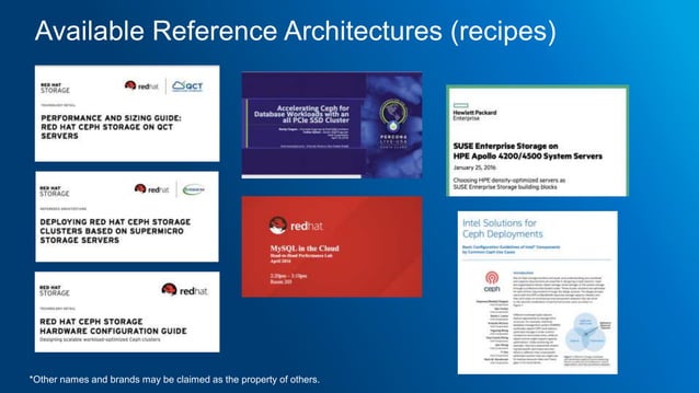 Using Recently Published Ceph Reference Architectures to Select Your Ceph Configuration | PPT