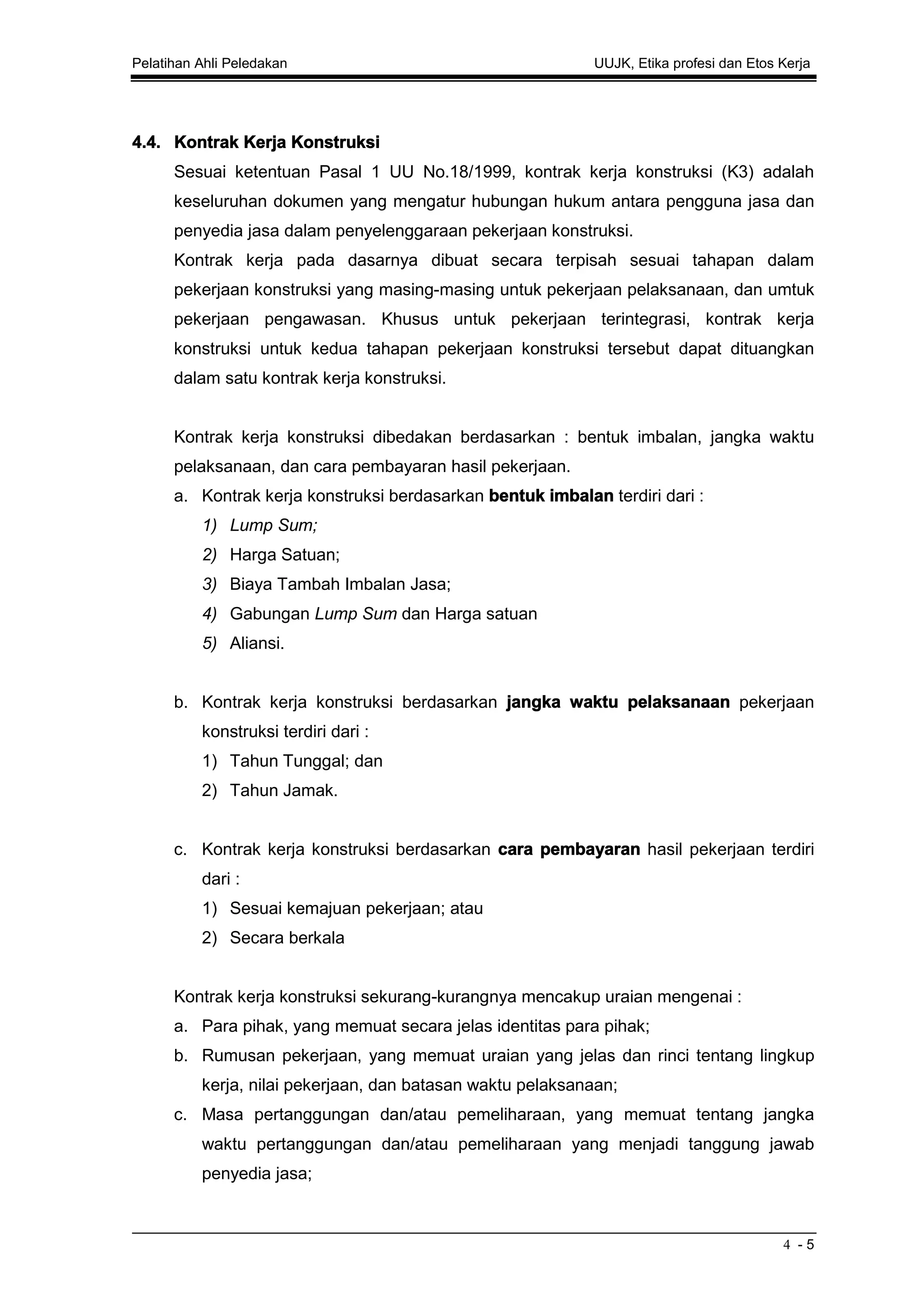 01 uujk, etika profesi dan etos kerja | PDF