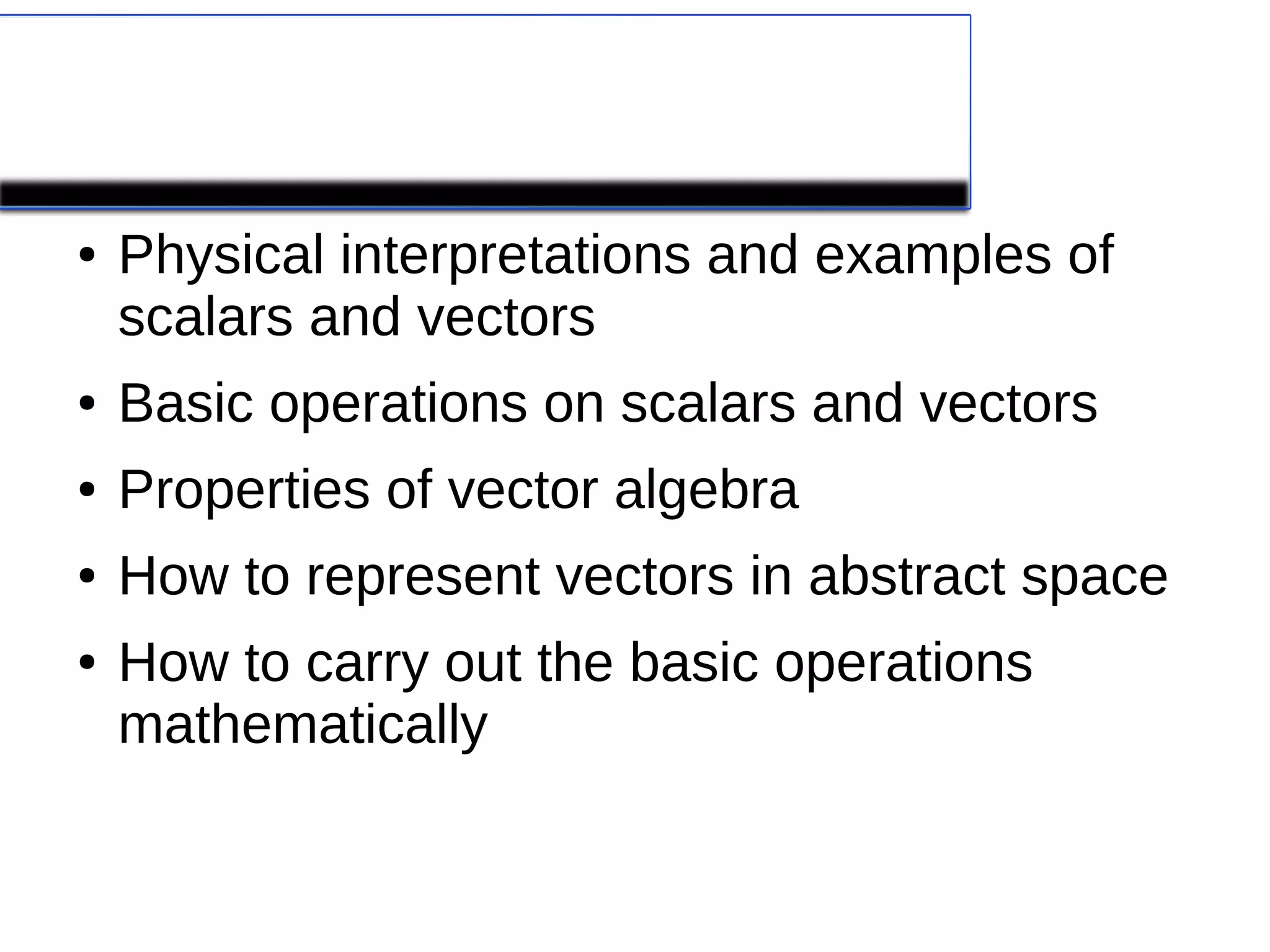 Lesson 1: Vectors and Scalars | ODP