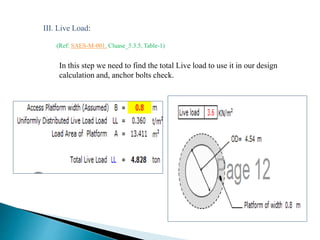 Vertical vessel loading calculation | PPTX