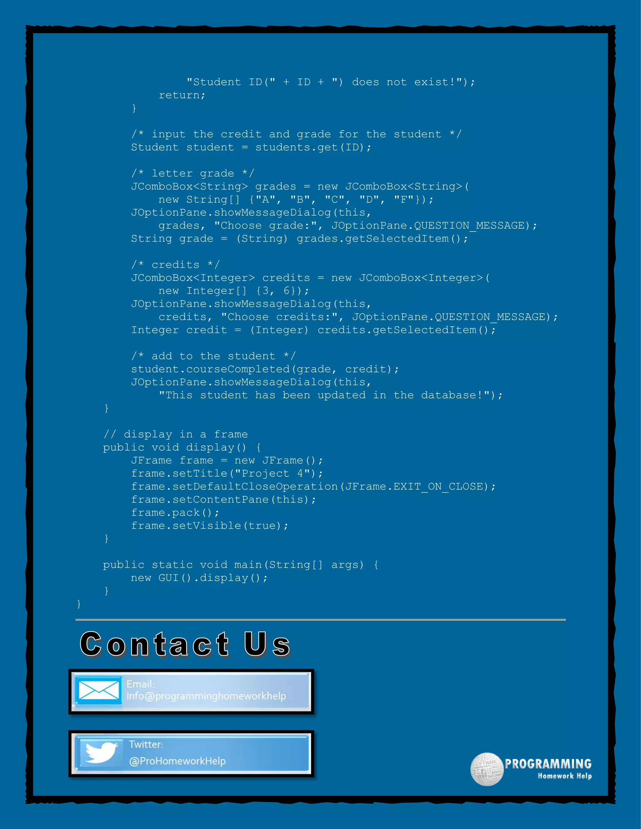 Java Assignment Help | PDF