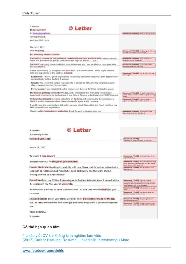 01 viết cover letter xin việc tại new zealand | PDF