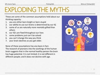 What Are Thinking Skills? | PPT