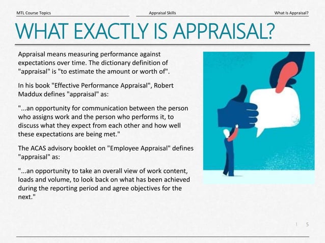 What Is Appraisal? | PPT