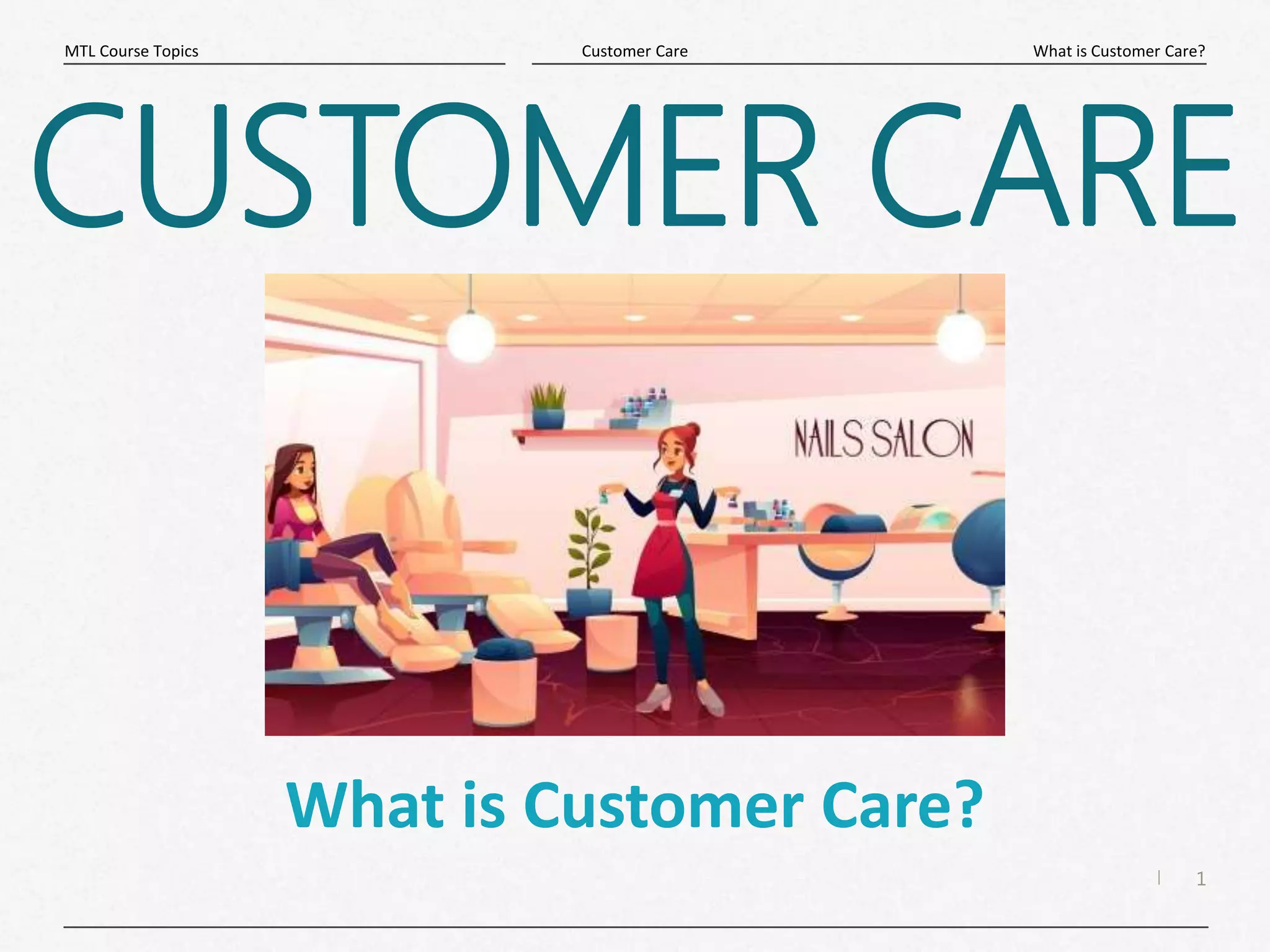 What Is Customer Care? | PPTX