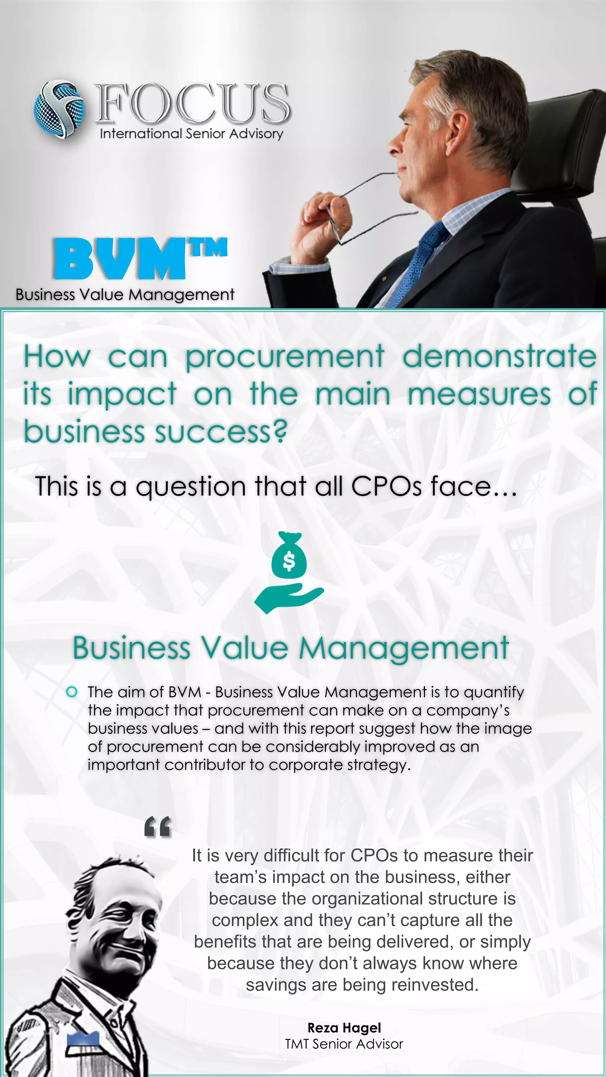 BVM - Business Value Management - Value Drivers | PDF