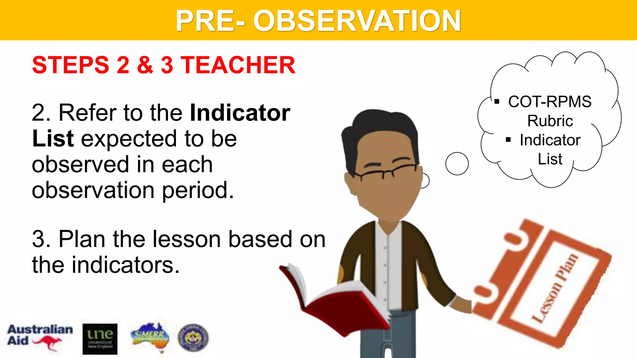 steps in conducting observation | PPTX