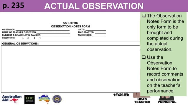 steps in conducting observation | PPTX