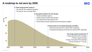 Presentation on IEA Net Zero Pathways/Roadmap | PDF