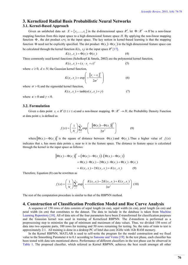 Classification of Iris Data using Kernel Radial Basis Probabilistic Neural Network | PDF ...