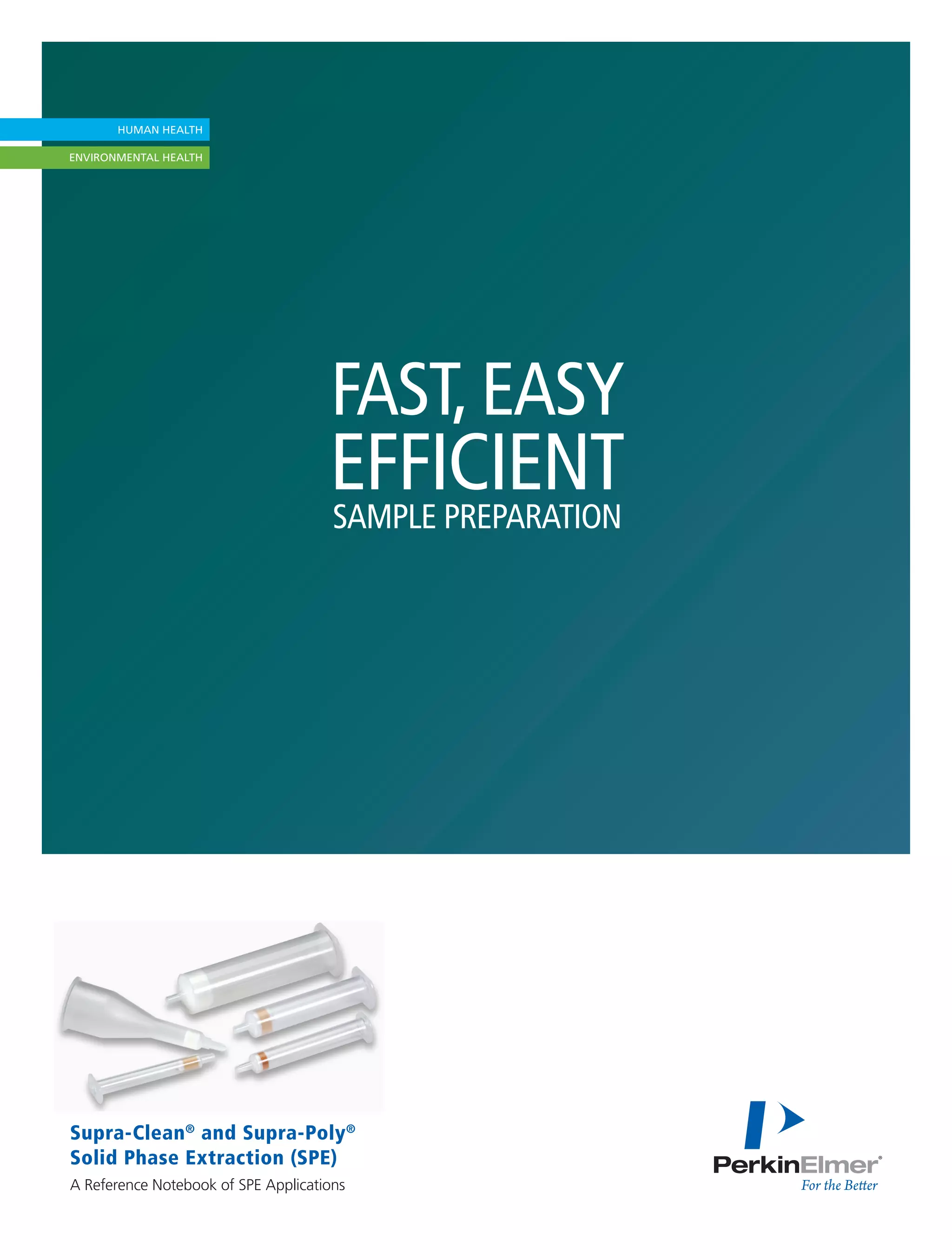 Supra-Clean® and Supra-Poly® Solid Phase Extraction (SPE) Application ...