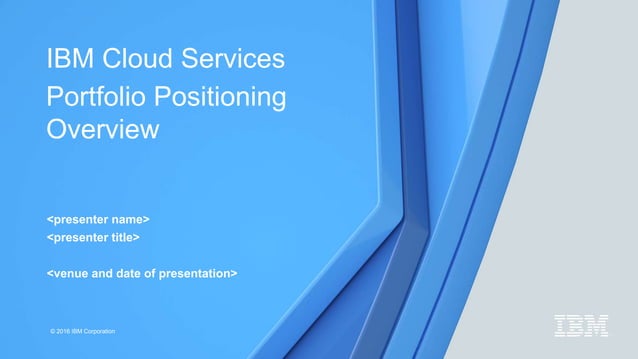 IBM Cloud Services Portfolio | PPTX