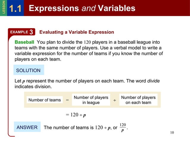PreAlgebra 1.1 | PPT