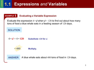 PreAlgebra 1.1 | PPT