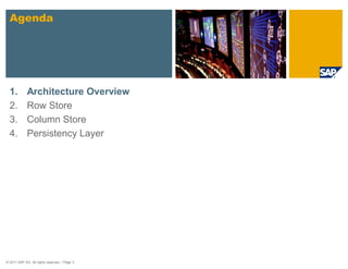 0101 foundation - detailed view of hana architecture | PDF | Databases | Computer Software and ...