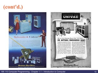 01 - Introduction to Computer | PDF | Computing | Technology & Computing