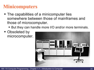 01 - Introduction to Computer | PDF | Computing | Technology & Computing