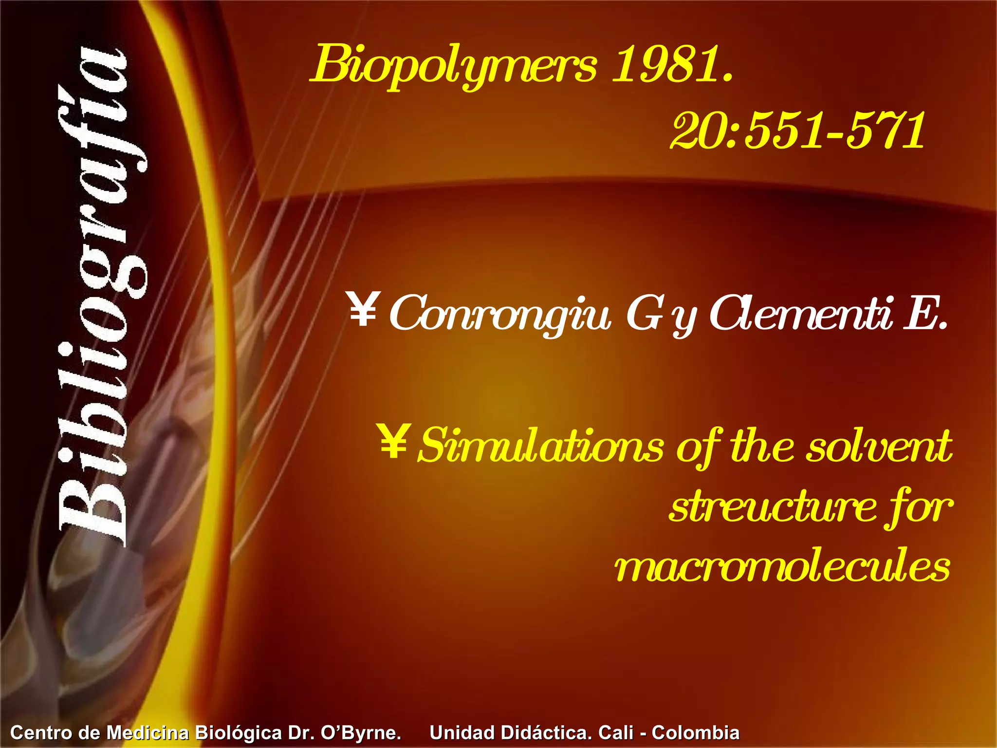 01-01- La Matrix Viviente La Estructura | PPT