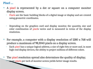 Pixel- A pixel, short for "picture element.pptx