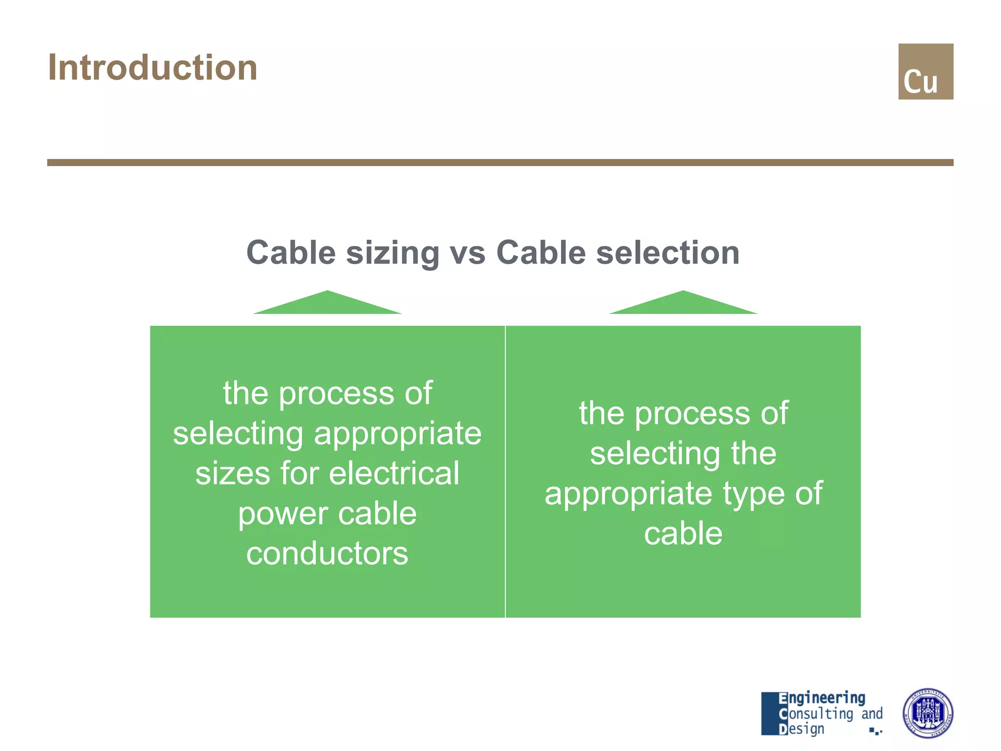 Principles of Cable Selection | PDF