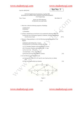 0102 Building Planning And Construction Management | PDF