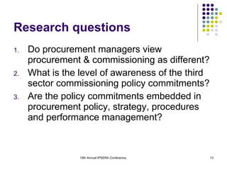 Third sector commissioning & Procurement | PPT