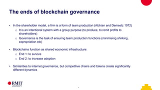 Blockchain Governance - Chris Berg | PPT