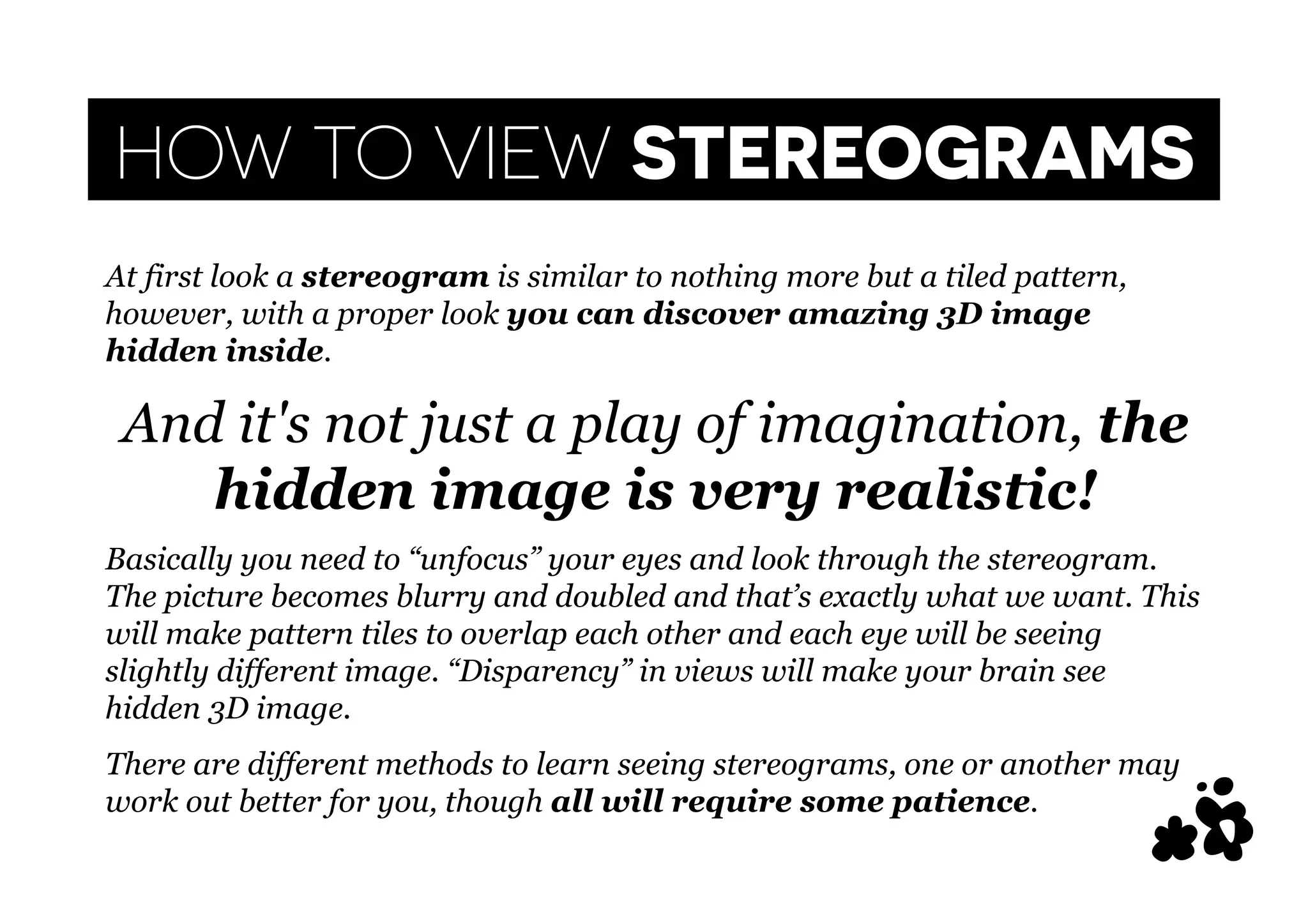 How To View Stereograms | PDF