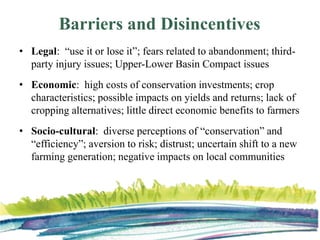 Moving Forward on Agricultural Water Conservation in the Colorado River ...