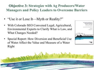 Moving Forward on Agricultural Water Conservation in the Colorado River ...