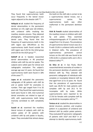Supernumerary teeth(hyperdontia) | PDF
