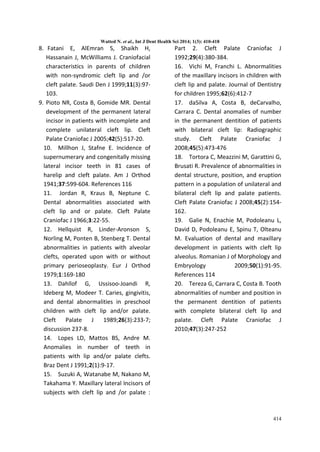 Supernumerary teeth(hyperdontia) | PDF