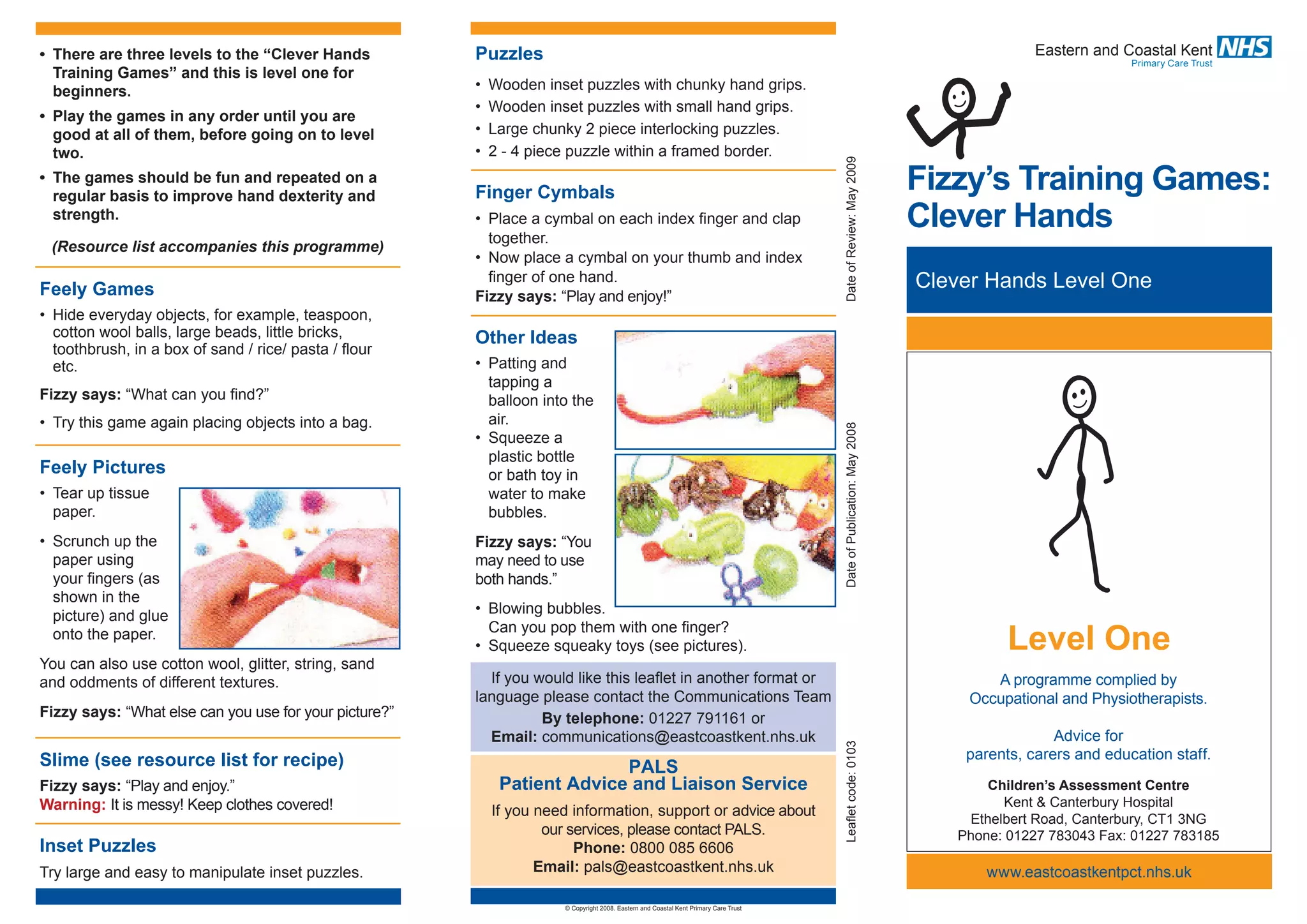 0103 clever hands_level_one | PDF