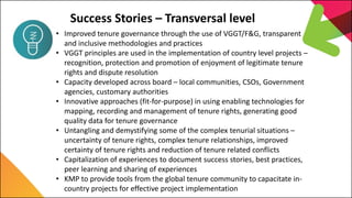 EU Land Governance Programme 7th Capitalization Meeting - Transversal ...
