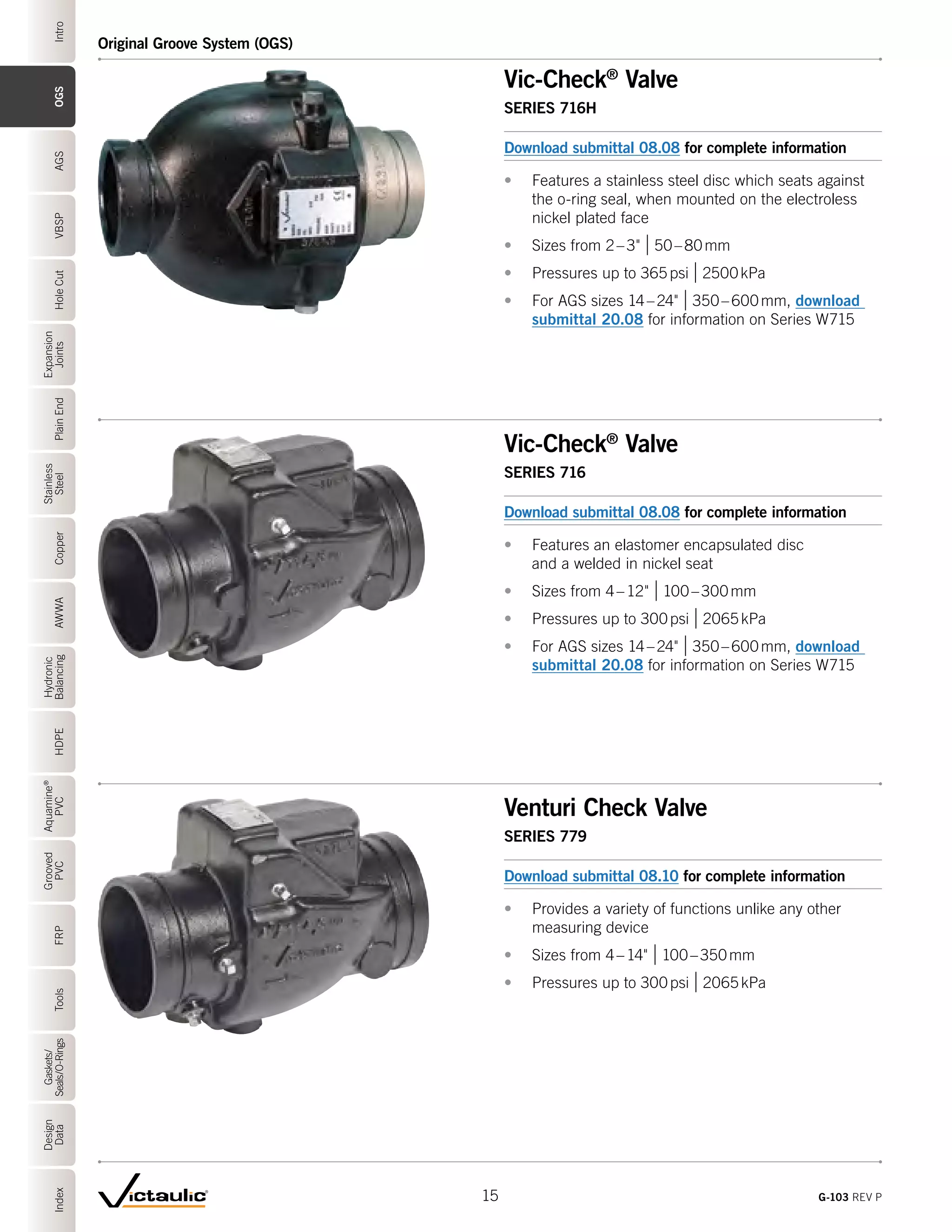 Victaulic- G-103 - Product Catalog | PDF