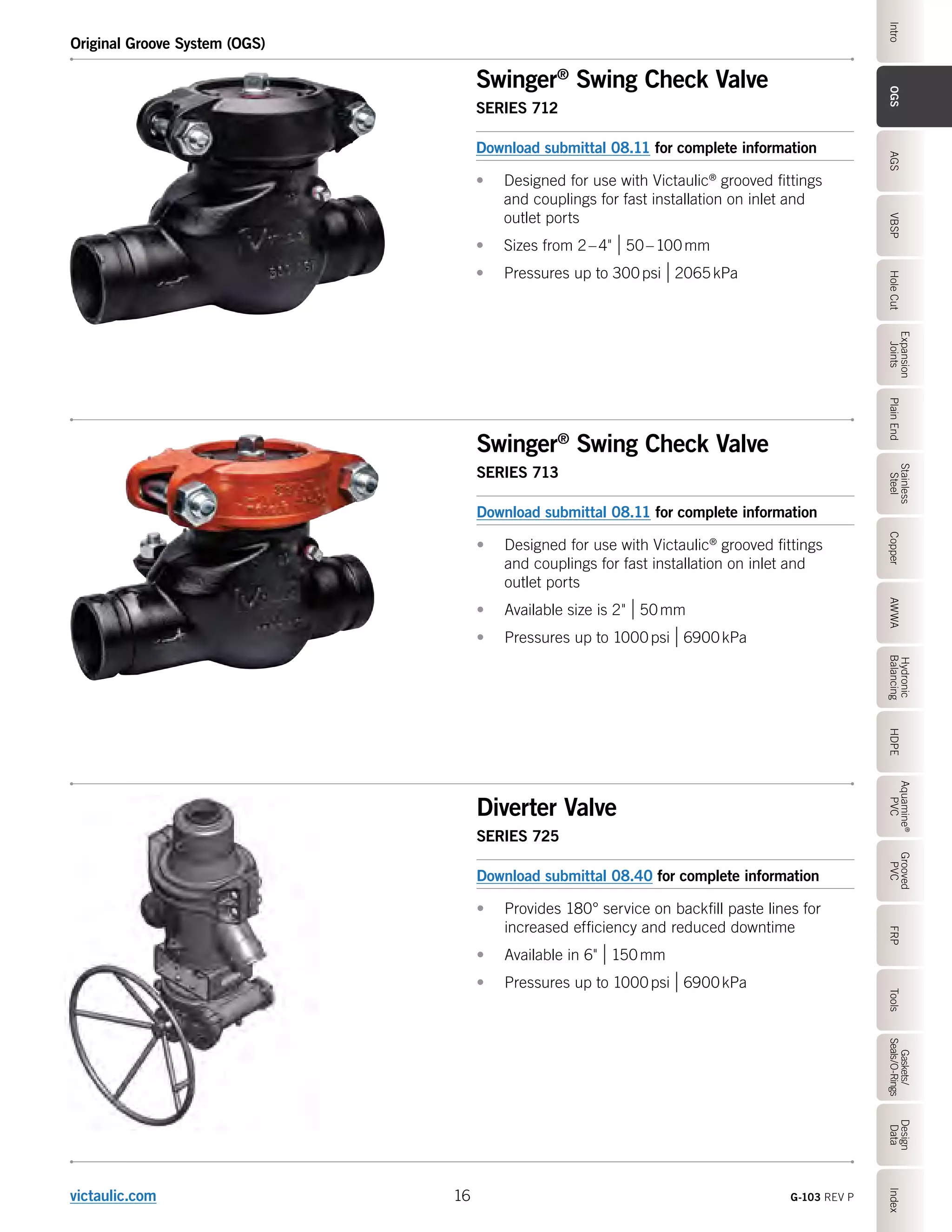 Victaulic- G-103 - Product Catalog | PDF