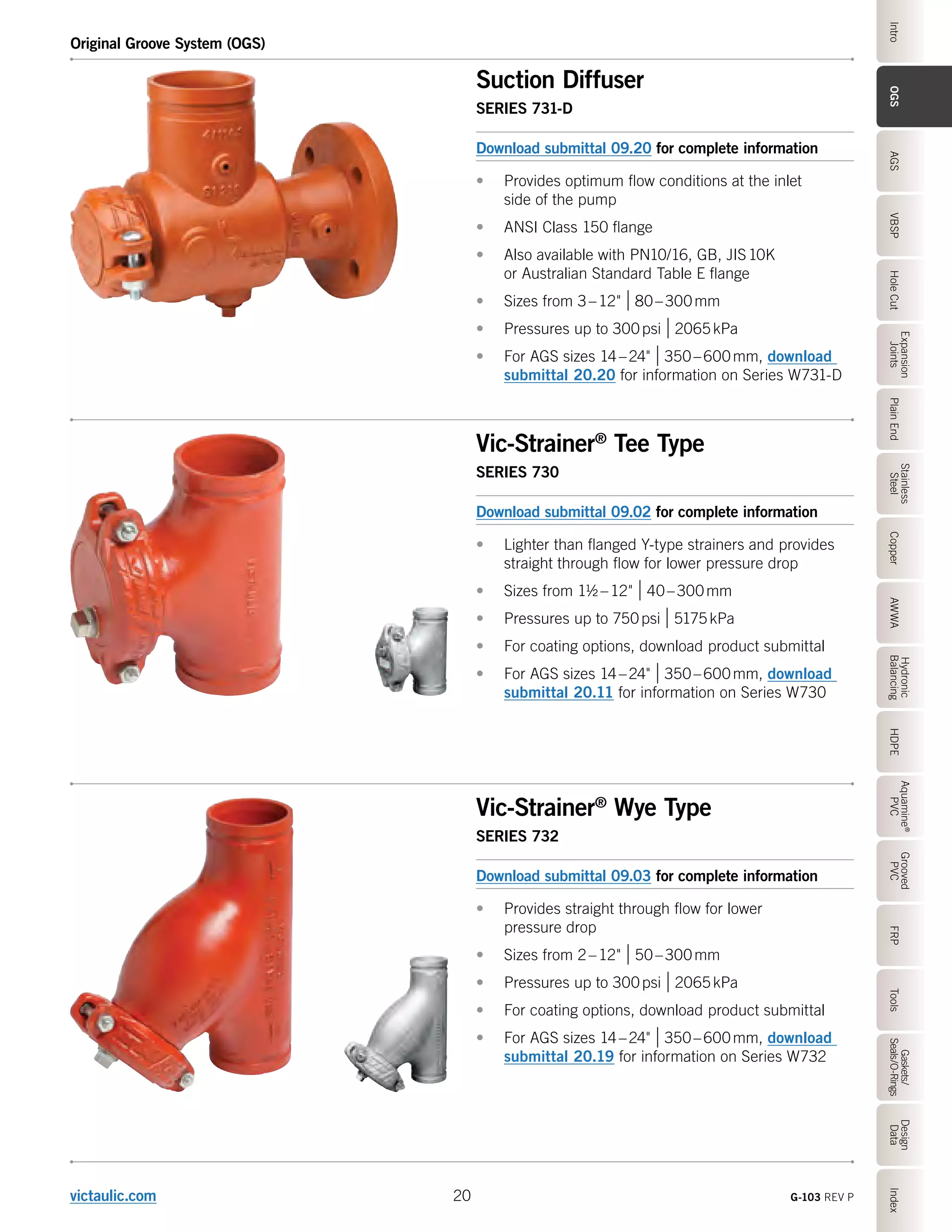 Victaulic- G-103 - Product Catalog | PDF