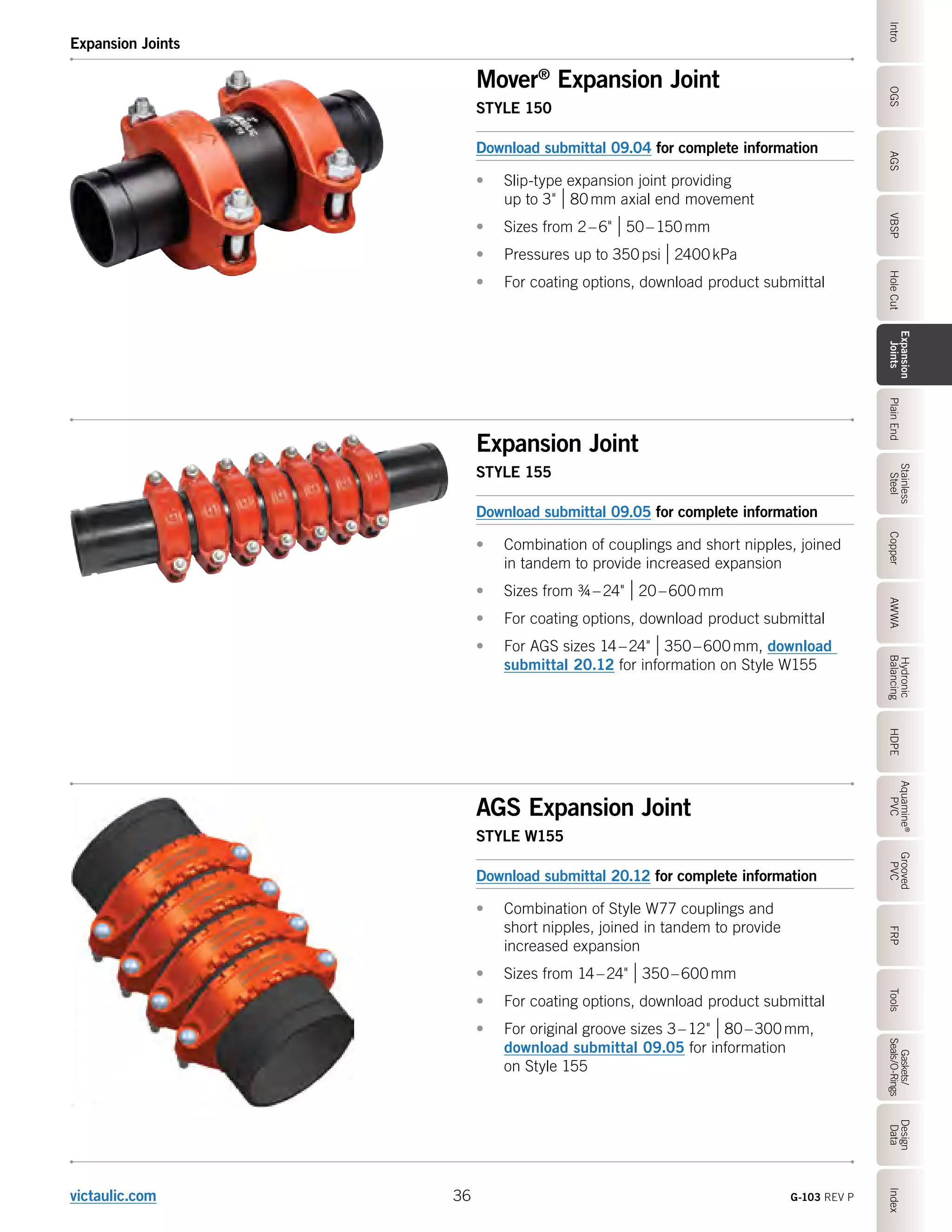 Victaulic- G-103 - Product Catalog | PDF
