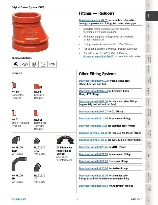 Victaulic- G-103 - Product Catalog