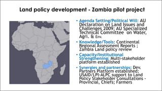 Implementing the AU Agenda on Land ALPC Progress & Plan for 2018-2022 | PDF