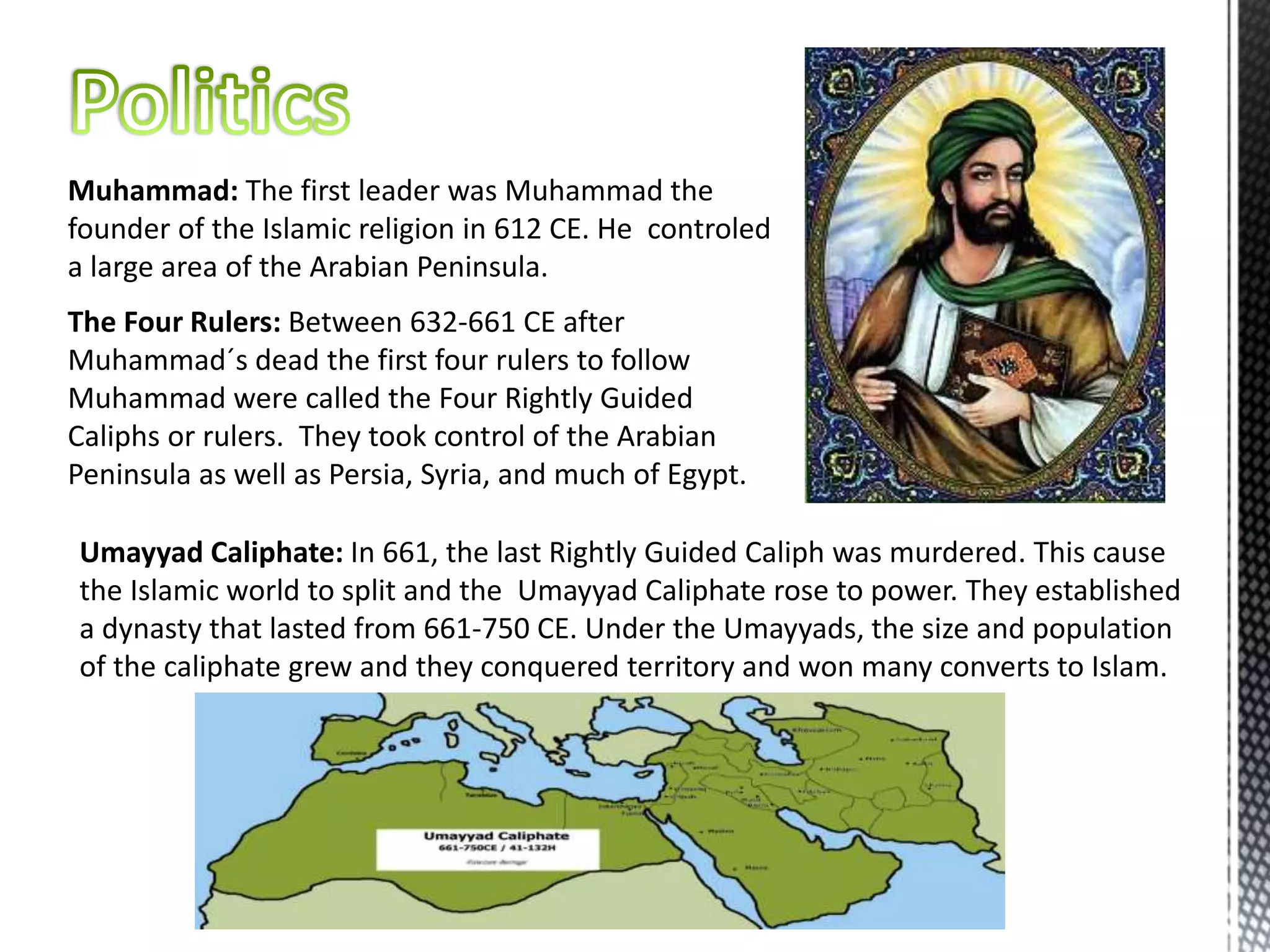 Islamic Empire: Evolution and Achievement | PPTX | Islam | Religion ...