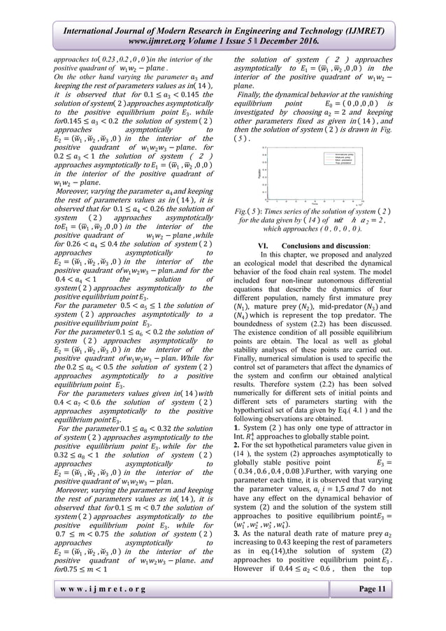 The Bifurcation of Stage Structured Prey-Predator Food Chain Model with Refuge | PDF | Physics ...